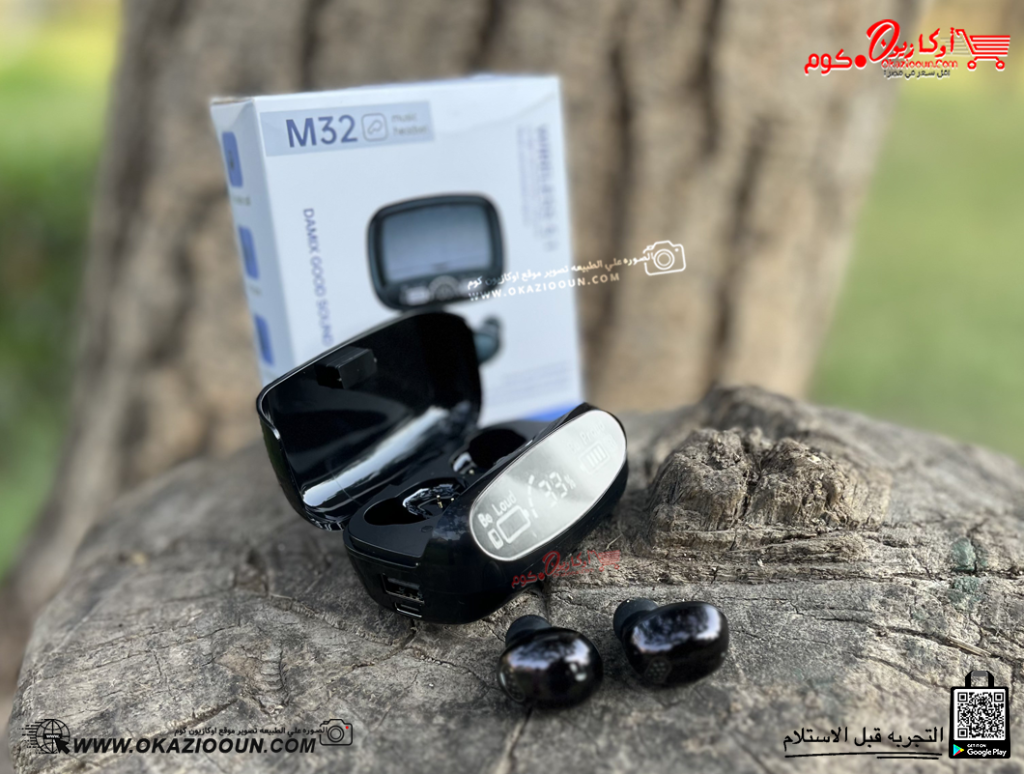سماعة بلوتوث باوربنك M32 TWS Wireless Earbuds